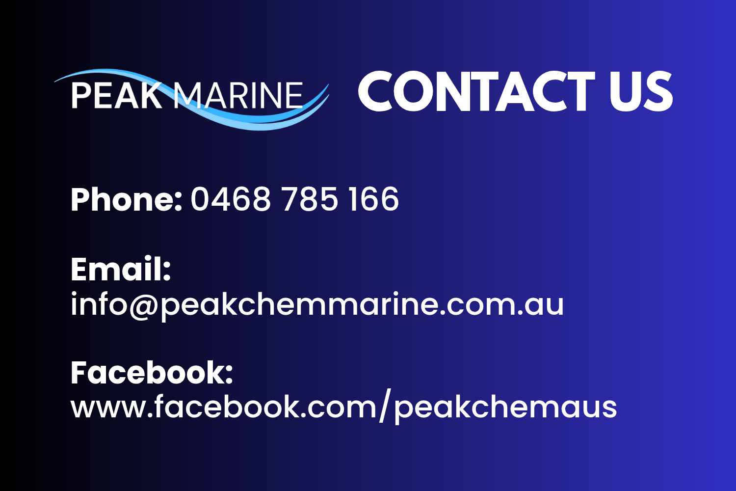 Contact – Peak Marine